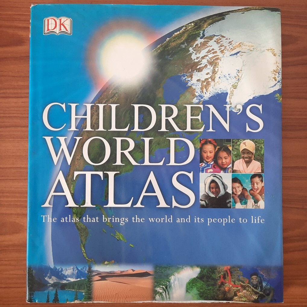 (มือสอง) หนังสือ Children's World Atlas DK Book แผนที่โลก World Map ...